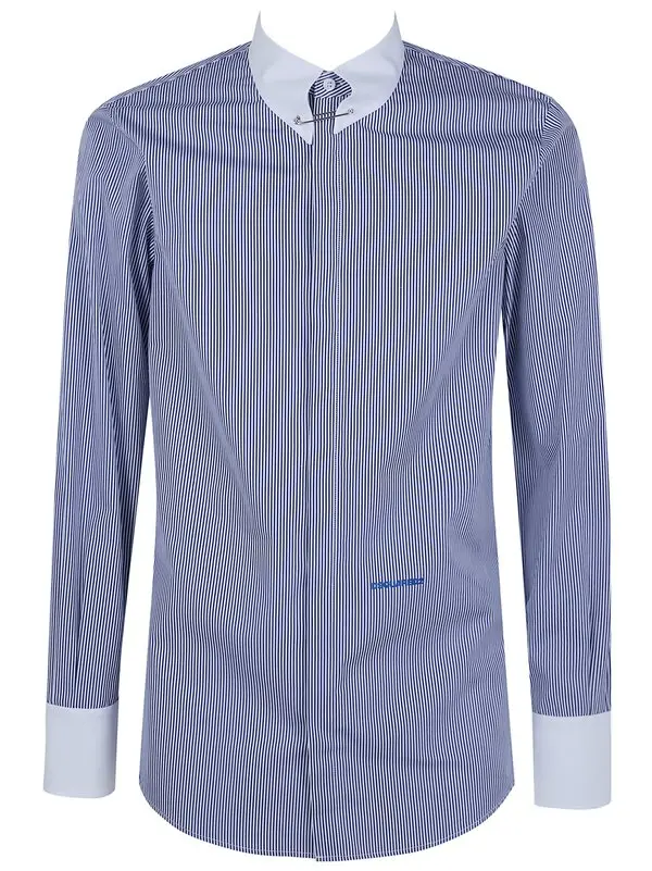 Dsquared2 Easy" Slim Pin Collar Shirt - Blue