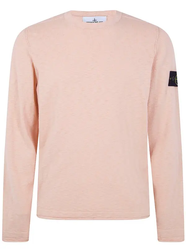 Stone Island Crew Neck Sweater - Pink