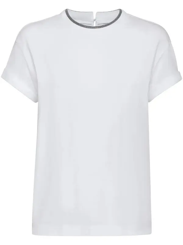 Brunello Cucinelli Round Neck T-shirt - White