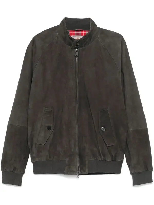 BARACUTA G9 Suede Bomber Jacket
