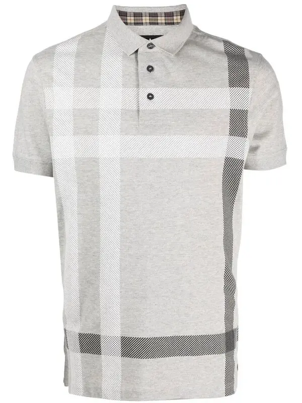 Barbour Blaine" Polo Shirt - Gray