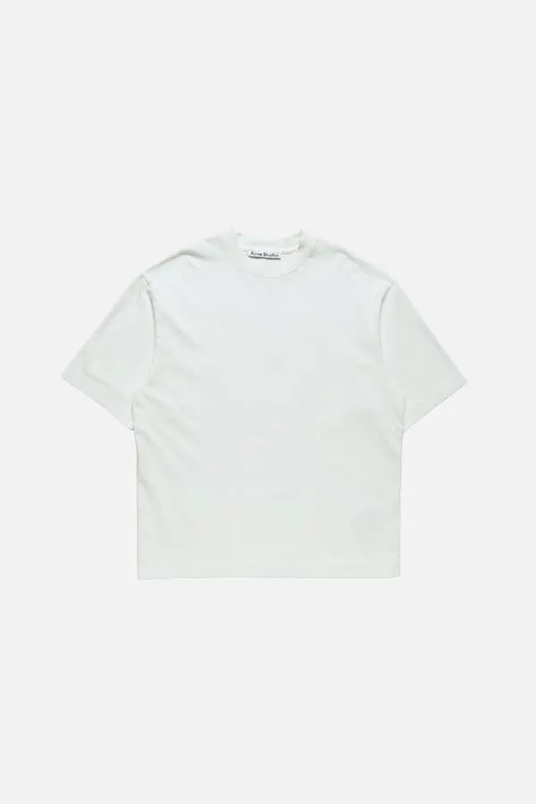 Acne Studios Rubber Logo T-shirt - Ice White