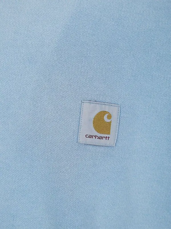 Carhartt Work In Progress Logo Cotton Sweatshirt - Blue