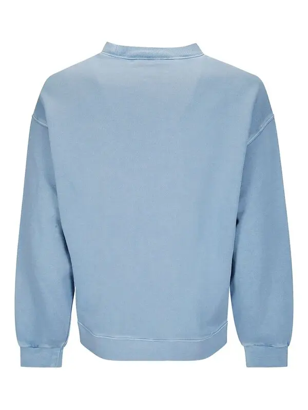 Carhartt Work In Progress Logo Cotton Sweatshirt - Blue
