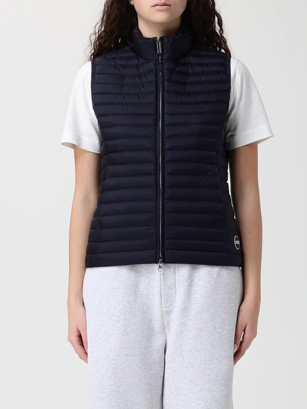 COLMAR Padded Nylon Vest With Zip - Blue