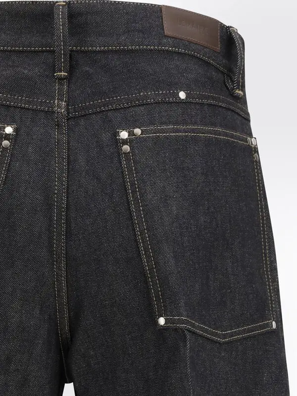 LEMAIRE Wide Leg Cotton Denim Jeans