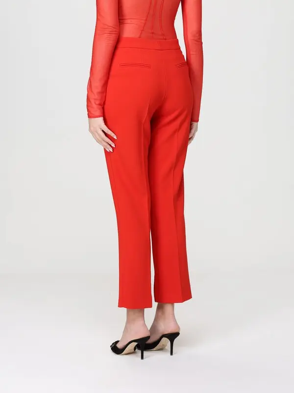 Elisabetta Franchi Crêpe Cropped Pants - Red