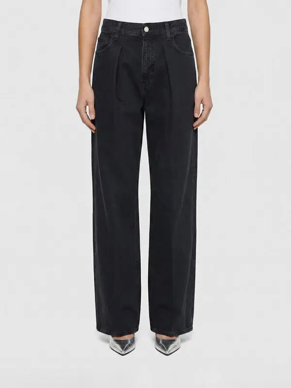 HAIKURE Wide Leg Denim Jeans - Black