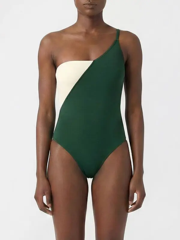 ERES One Shoulder One-piece Swimsuit - Green