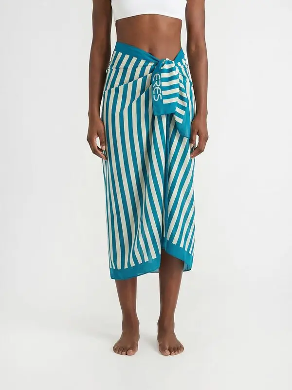 ERES Striped Skirt - Green