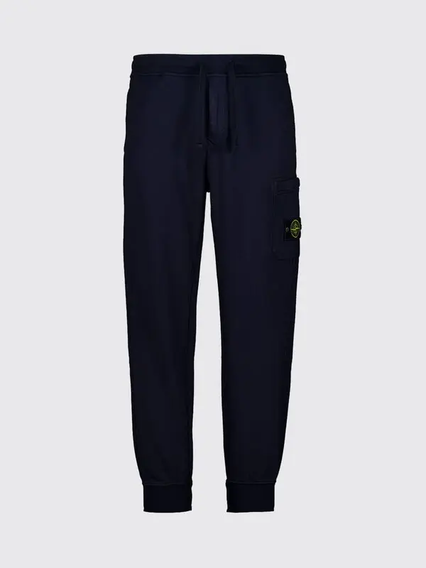 Stone Island Jogger Pants With Cargo Pocket - Blue