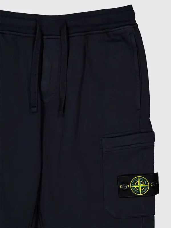 Stone Island Jogger Pants With Cargo Pocket - Blue