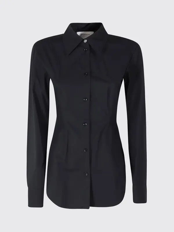 Sportmax Cotton Poplin Shirt - Black