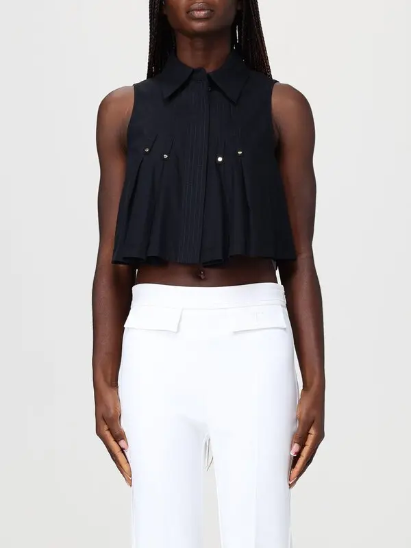 Elisabetta Franchi Sleeveless Shirt - Black