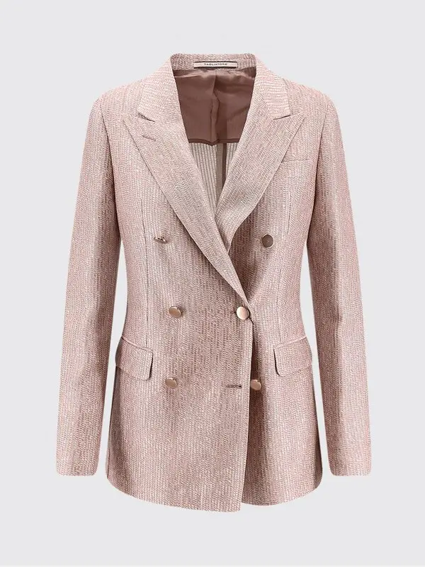 Tagliatore Cotton Double-breasted Blazer - Pink