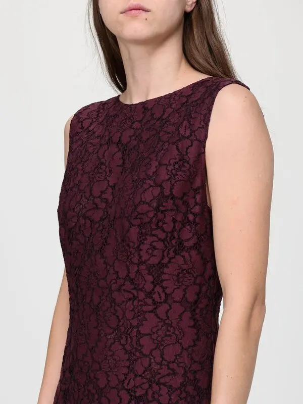 Pinko Sleeveless Midi Dress - Burgundy