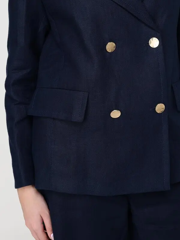 Max Mara Double Breasted Jacket - Navy