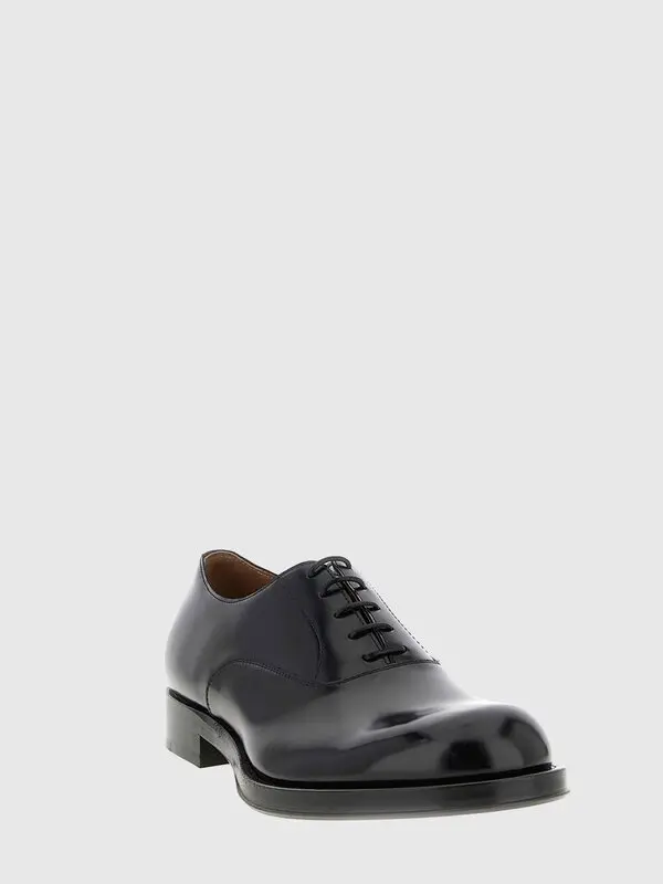 Dries Van Noten Brushed Calfskin Leather Derby Shoes