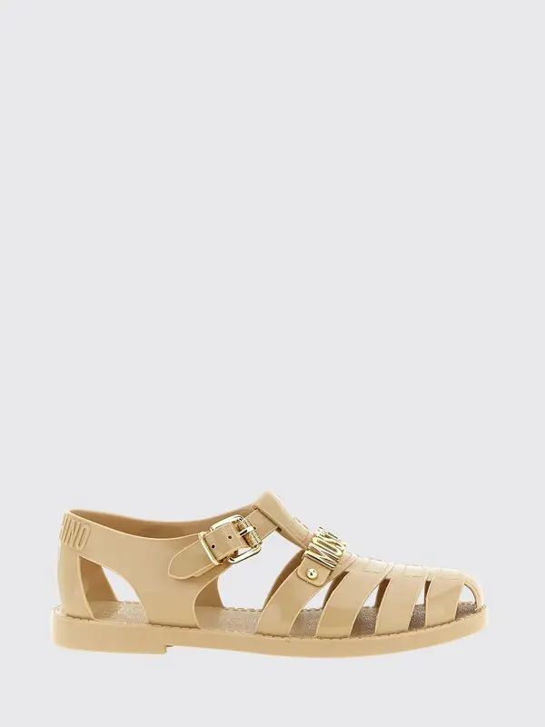 Moschino Pvc Caged Sandals - Beige