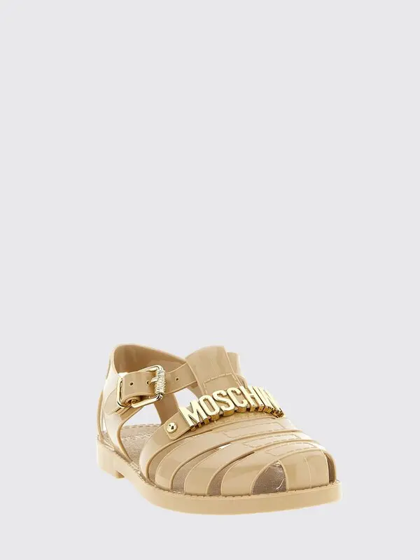 Moschino Pvc Caged Sandals - Beige