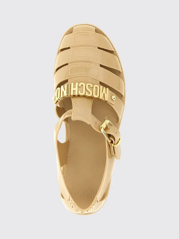 Moschino Pvc Caged Sandals - Beige
