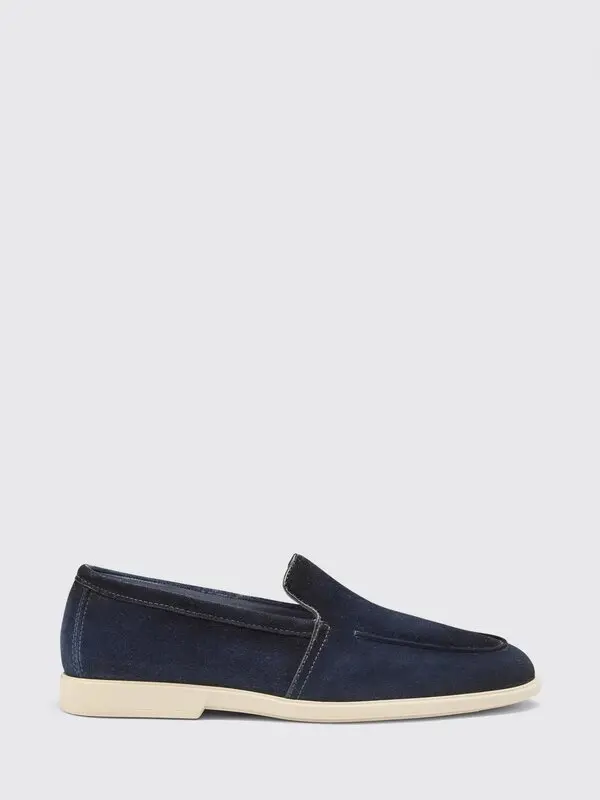 Santoni Malibu Suede Loafers - Blue