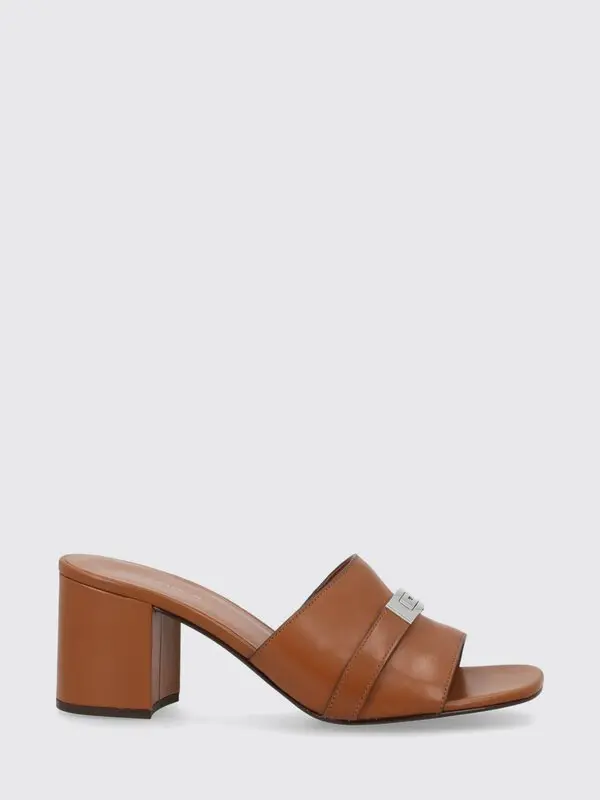 Tory Burch Leelee Leather Mules - Brown