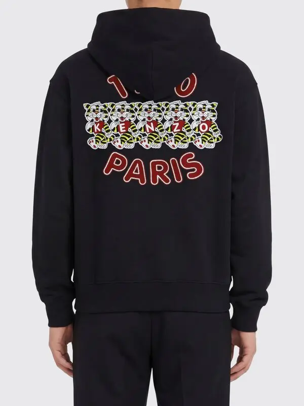 Kenzo Embroidered Tiger Hoodie - Black