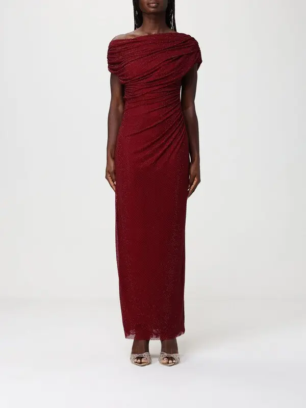 SELF-PORTRAIT Dress - Burgundy
