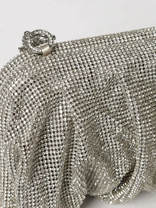 Benedetta Bruzziches Aluminum Clutch With Rhinestones