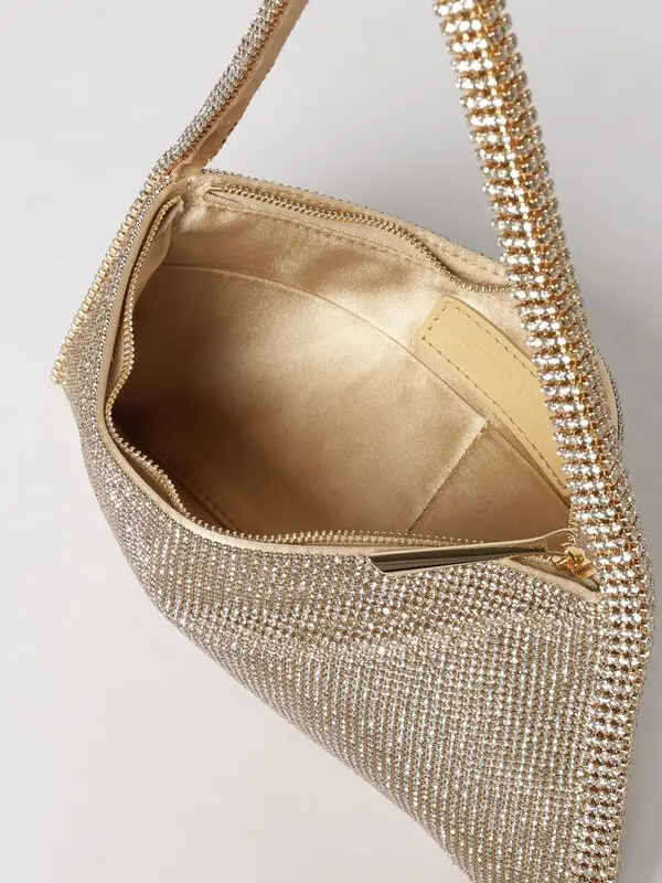 Benedetta Bruzziches Embellished Mesh Handheld Bag - Blush Pink