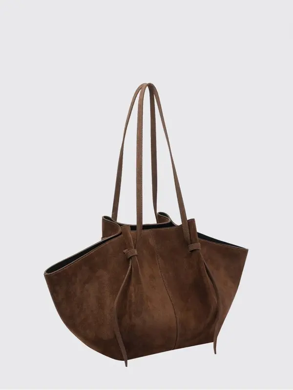 Yuzefi Large Mochi Hammered Leather Bag - Cocoa