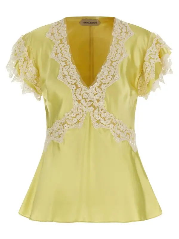 Alberta Ferretti Top - Yellow