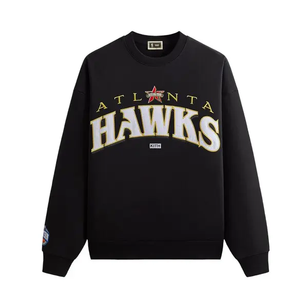 Kith For Nba All-star Atlanta Hawks Nelson Crewneck - Black