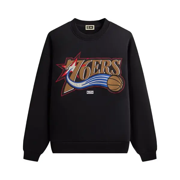 Kith For Nba All-star Philadelphia 76ers Nelson Crewneck - Black