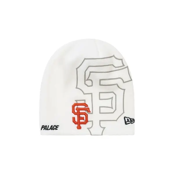 PALACE X San Francisco Giants New Era Cuff Beanie - White