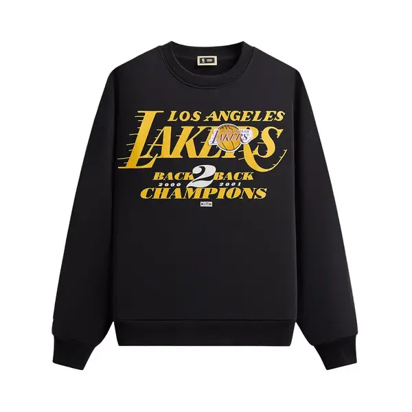 Kith For Nba All-star Los Angeles Lakers Nelson Crewneck - Black