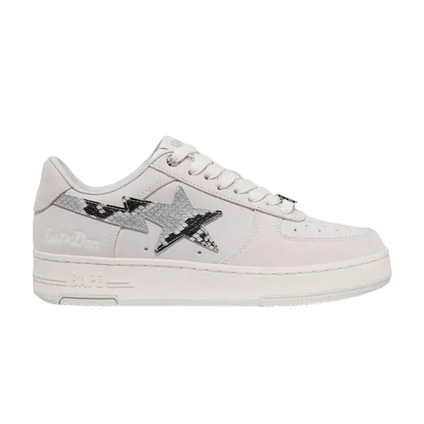 A BATHING APE Just Don X Bapesta #2 Python Sneakers