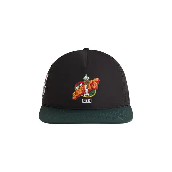 Kith X '47 Nba All-star Seattle Supersonics Sl Hitch Snapback - Black