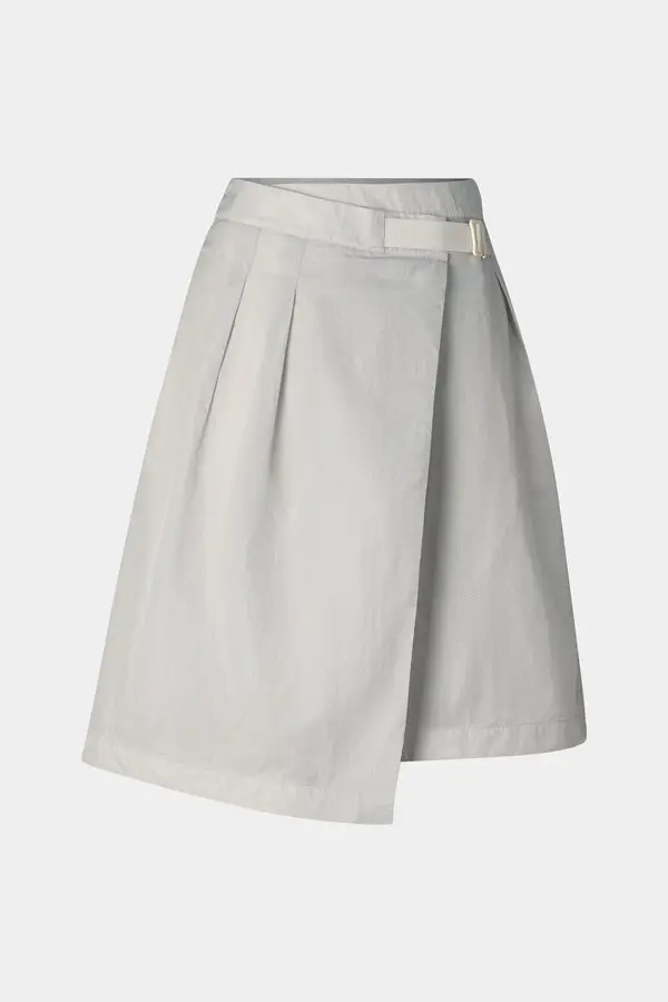 Bogner Tela Wrap Skirt - Light Gray