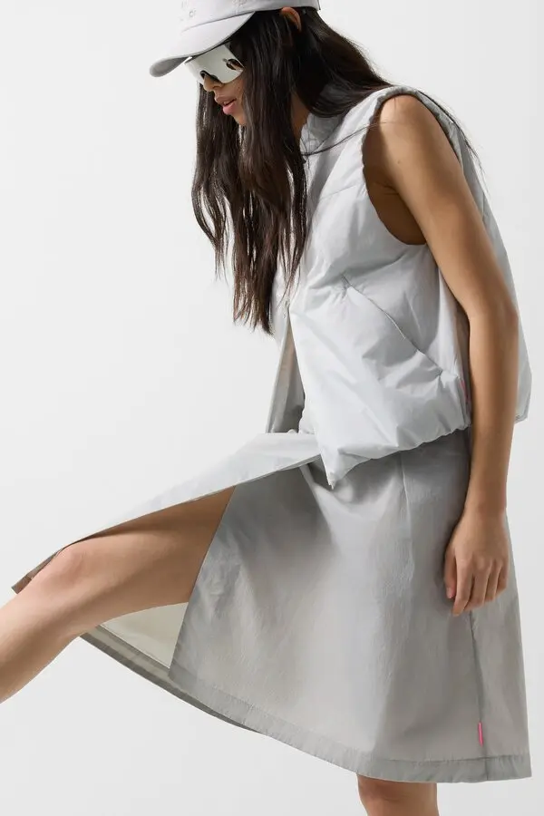 Bogner Tela Wrap Skirt - Light Gray