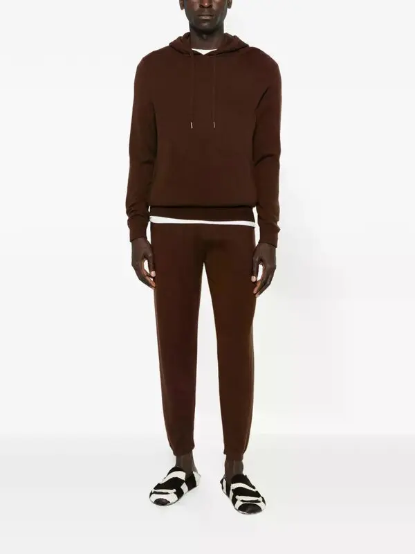 Eric Bompard Hooded Cashmere Hoodie - Brown