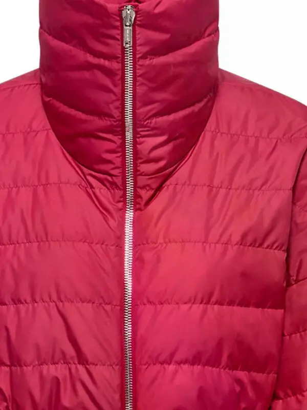MONCLER + RICK OWENS High Collar Embroidered Logo Coat