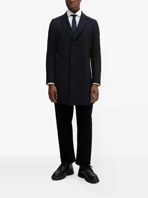 BOSS Button-up Coat - Blue