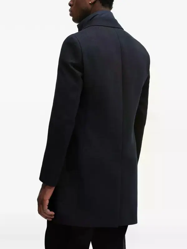 BOSS Button-up Coat - Blue