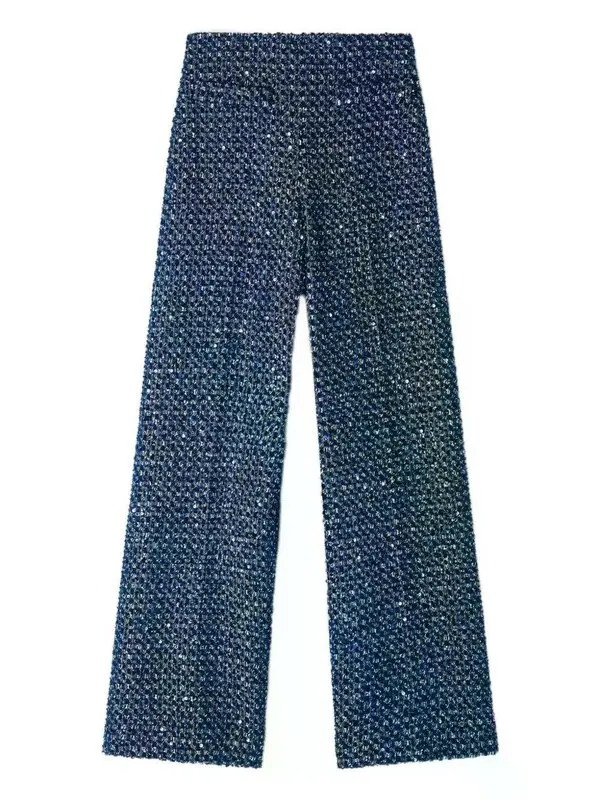 Sandro Sequin Wide-leg Trousers