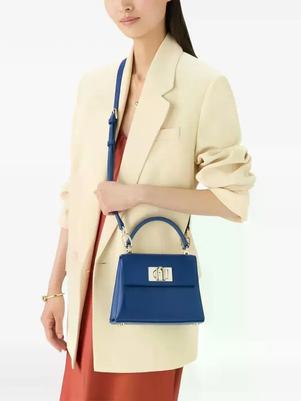 Furla Mini Leather 1927 Tote - Blue