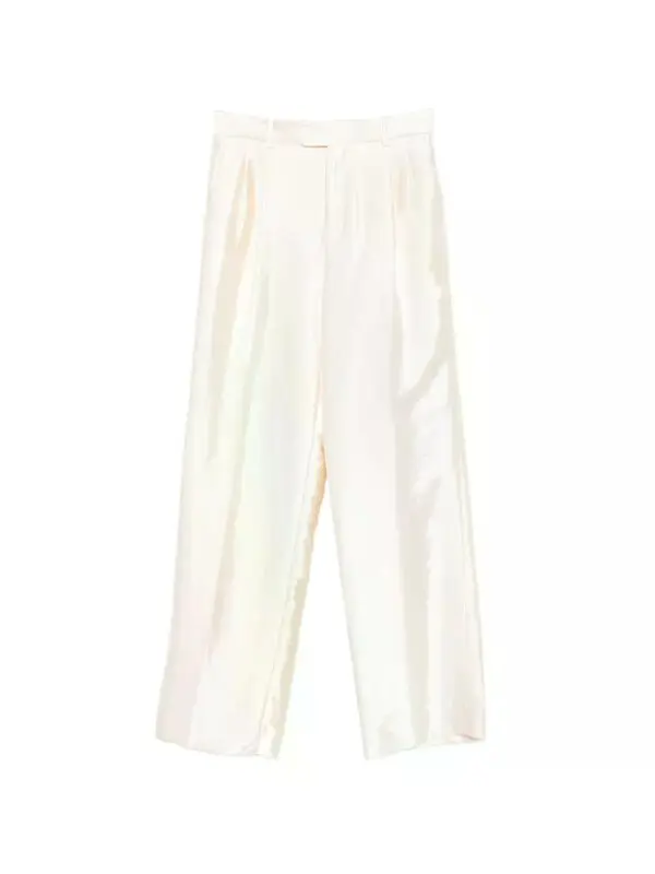 Sandro Satin Straight Leg Trousers