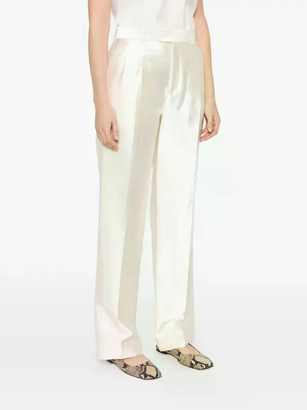Sandro Satin Straight Leg Trousers