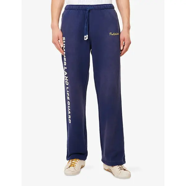 NAHMIAS Life Guard Wide-leg Cotton Jogging Bottoms
